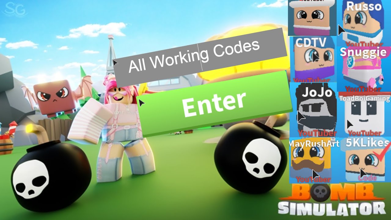 ALL WORKING CODES IN BOOM SIMULATOR!(ROBLOX BOOM SIMULATOR) - YouTube