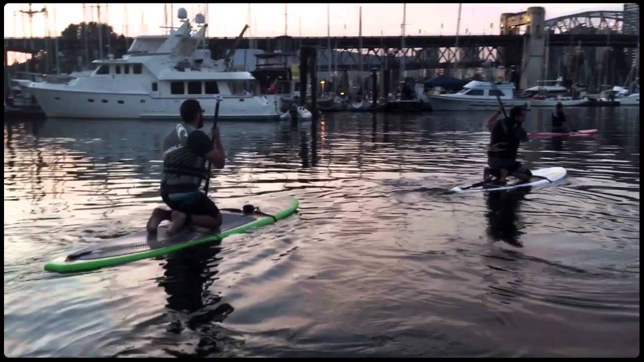 Light The Night Stand Up Paddle Boarding Vancouver - YouTube