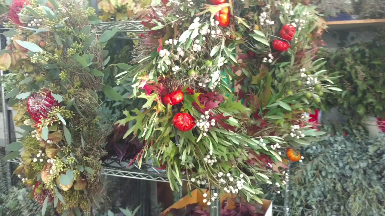 Gorgeous wreaths available online from Michael Gaffney - YouTube