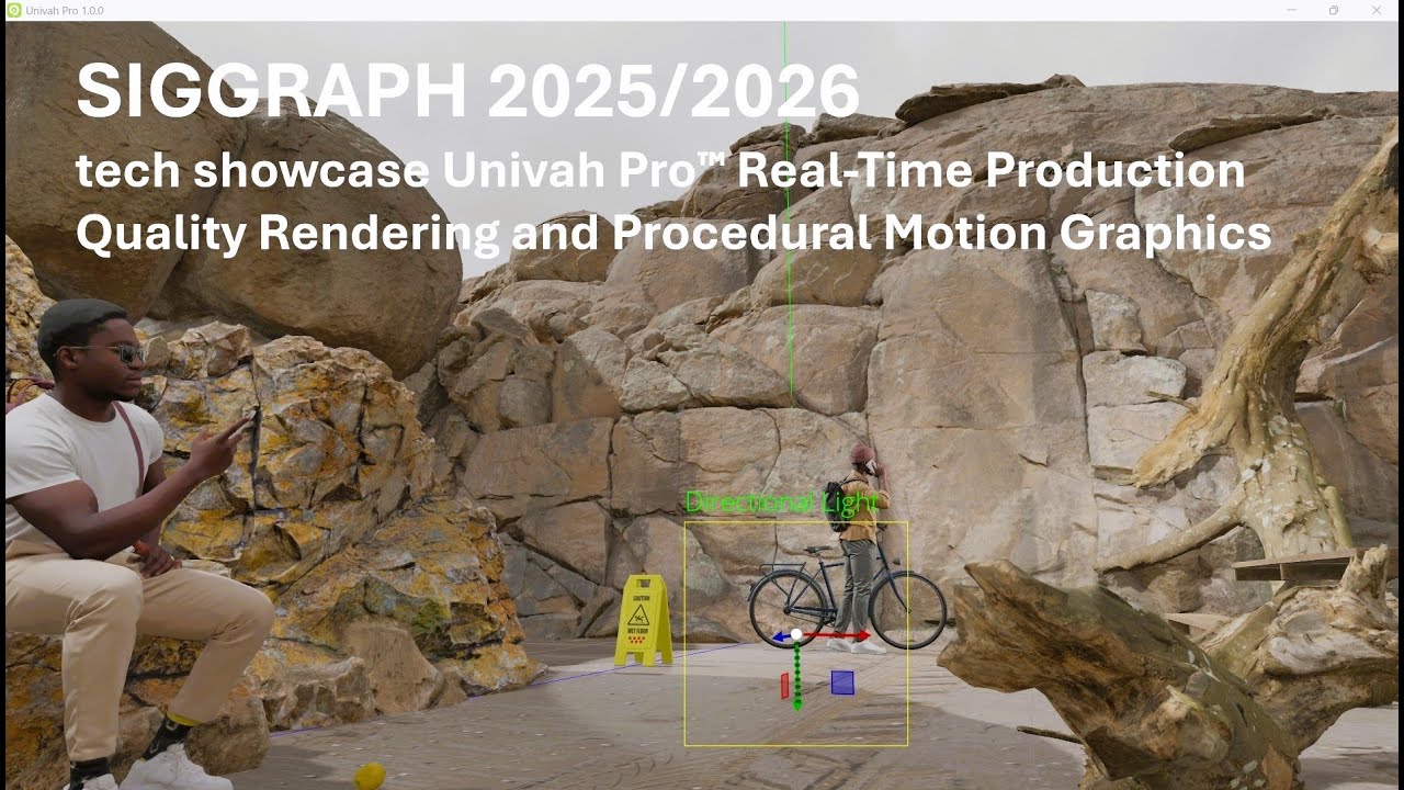 SIGGRAPH 2025/2026 Tech Showcase Univah Pro Real-Time Production Quality Rendering - YouTube