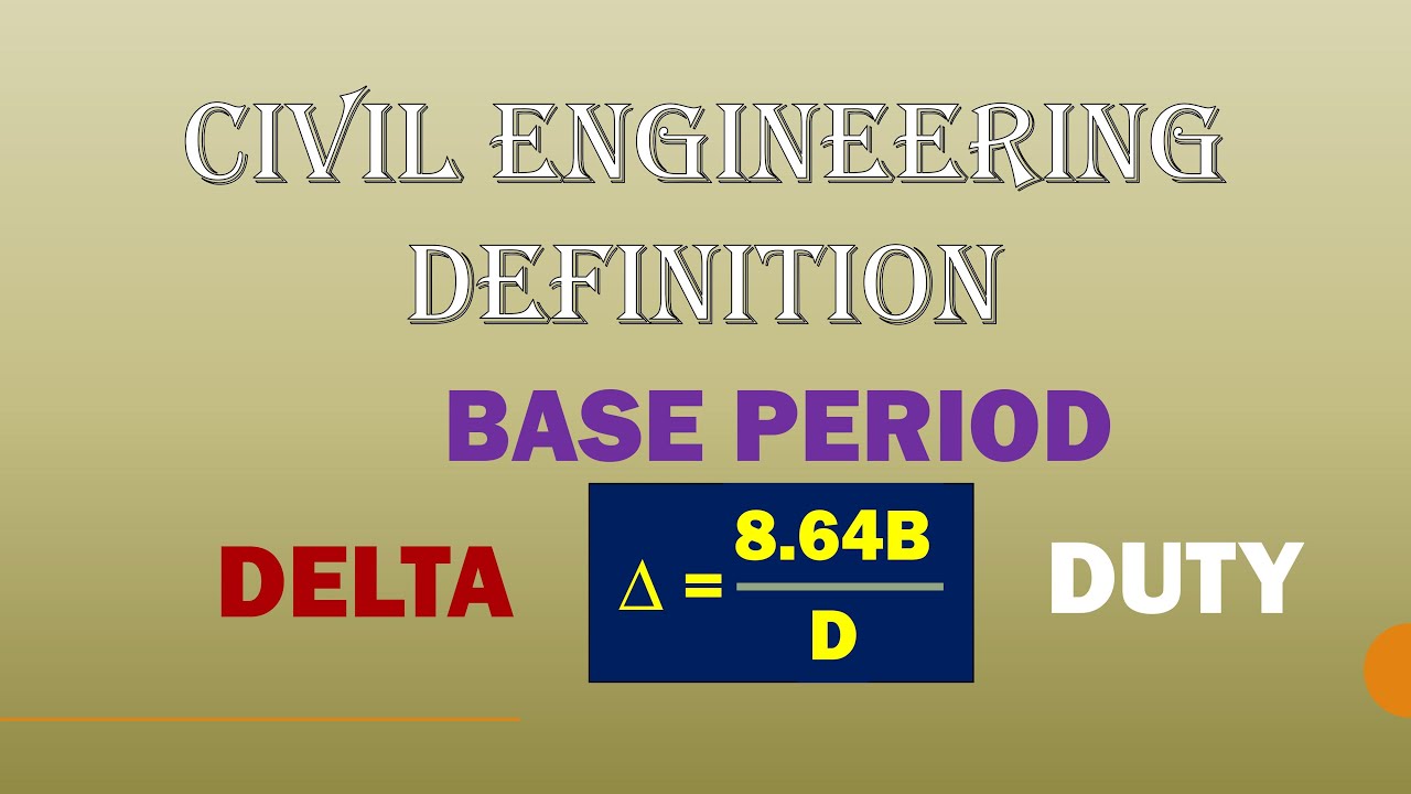 Definition of Base Period Delta and Duty, Relationship Between Them and ...