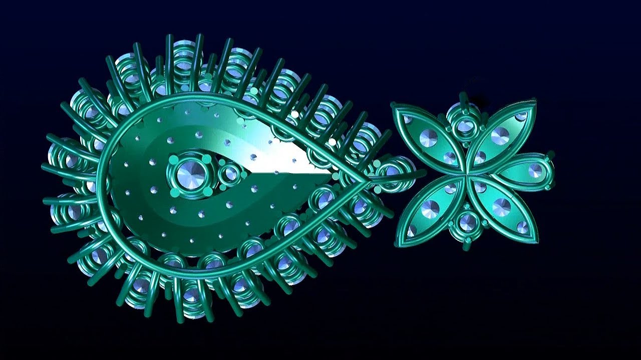 How to design pendant necklace with matrix 8 3d gemvision #116 - YouTube