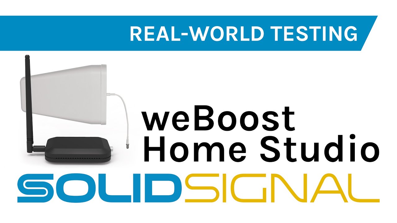 REAL WORLD TESTING: weBoost Home Studio Cellular Booster - YouTube