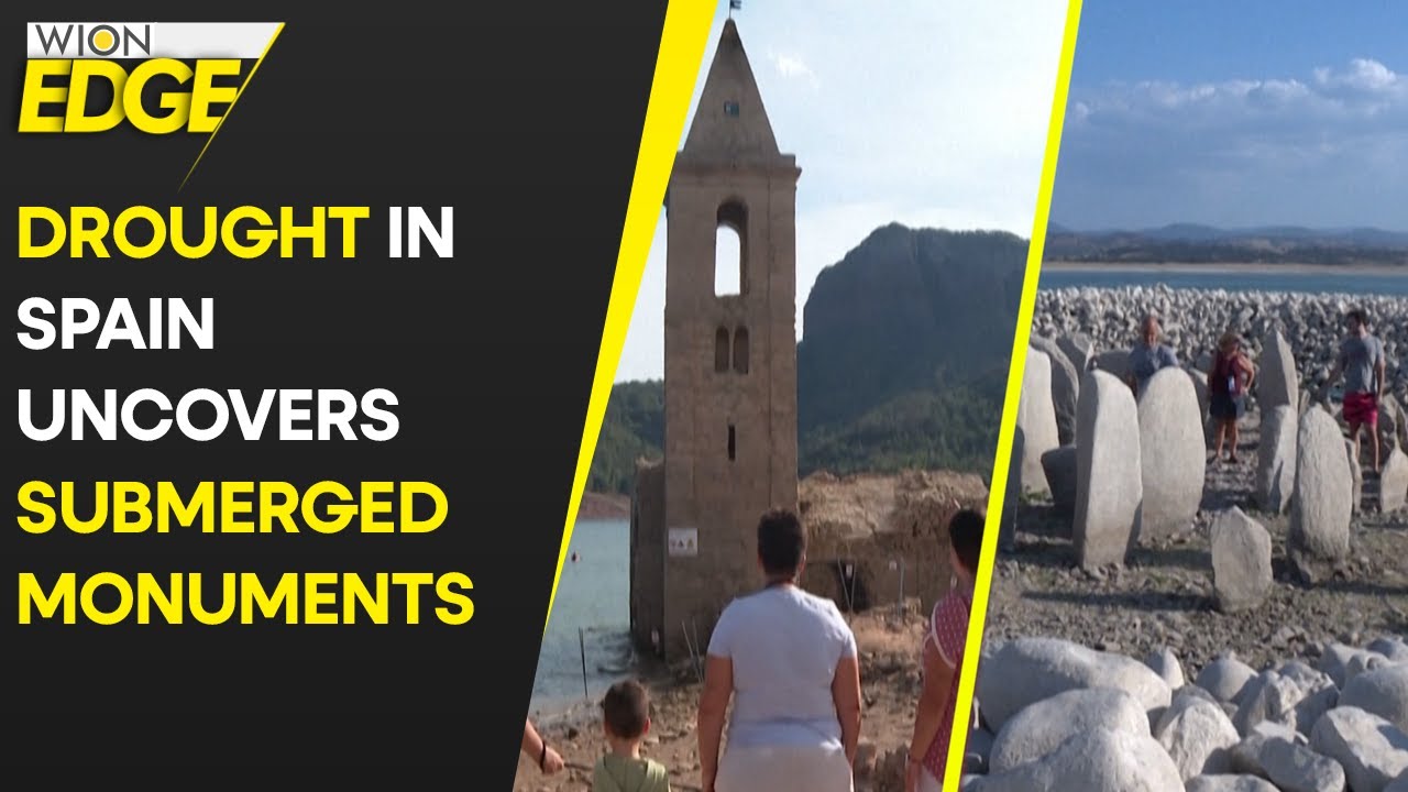 Tourists flock as severe drought in Spain uncovers submerged monuments ...
