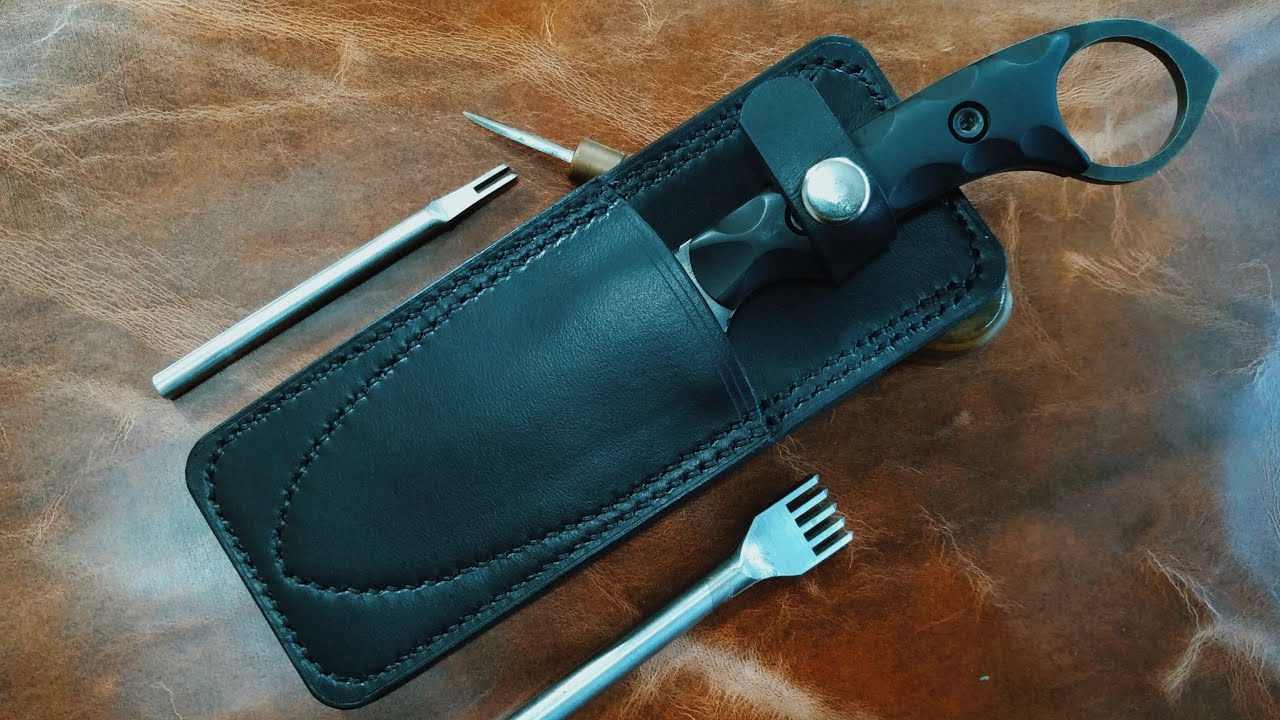 Make a Custom leather Knife Sheath,knife sheath with horizontal and ...