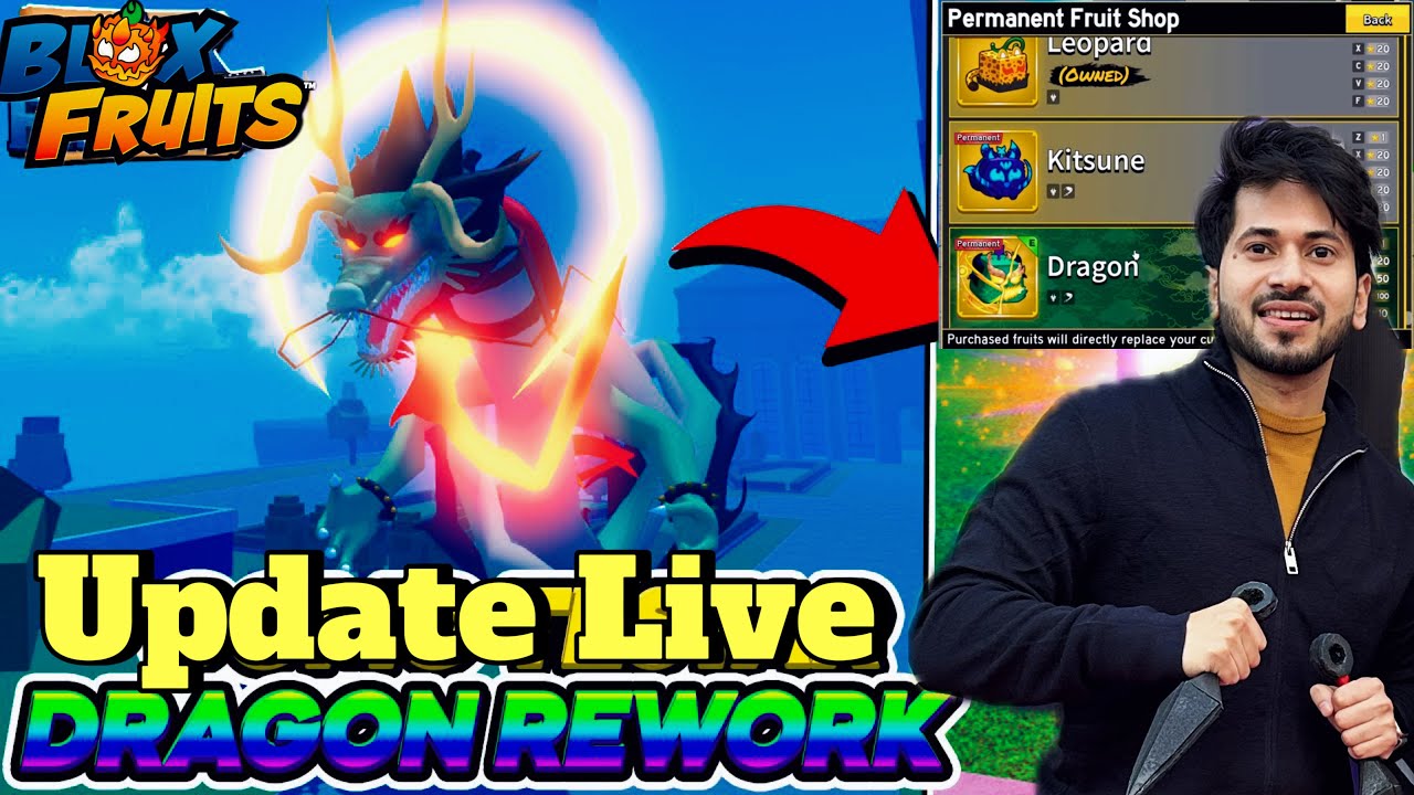 LIVE🔴Dragon & Gas Fruit Transform 🐲BLOXFRUIT UPDATE! 🐲 I Update 24 ...