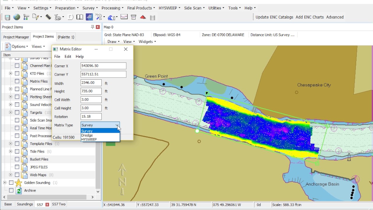 HYPACK - Matrix Editor: Creating a Matrix - YouTube