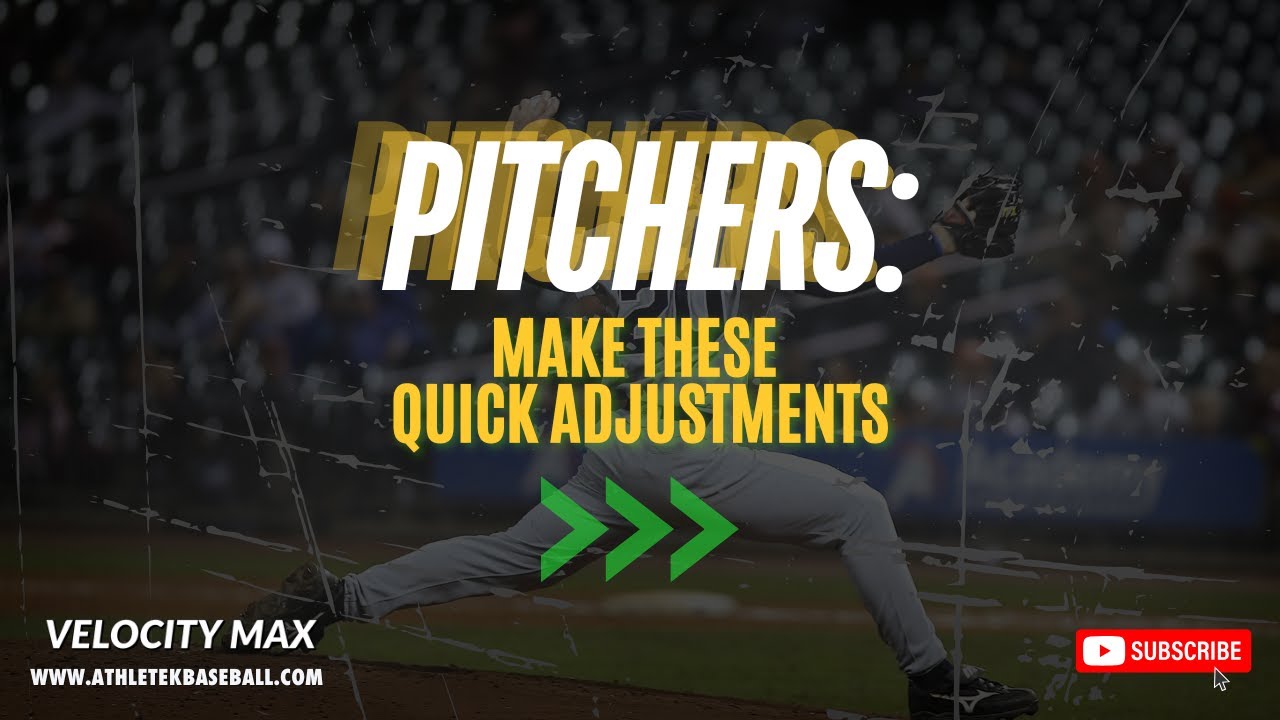 HIGH SCHOOL PITCHER BREAKDOWN | Preseason Bullpen Adjustments - YouTube