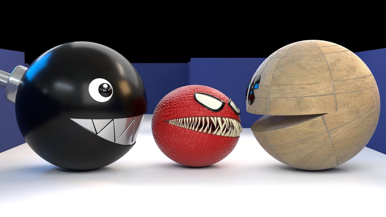 Granite Pac Vs Red Monster Pacman Vs Chain Chomp [The Royal Rumble ...