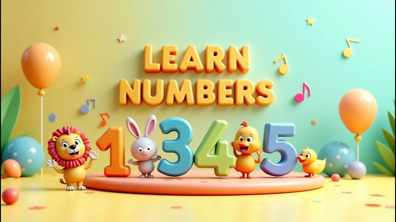 🔢 Let’s Learn Numbers 1-10! Fun Counting Song for Kids 🧸🎶 - YouTube