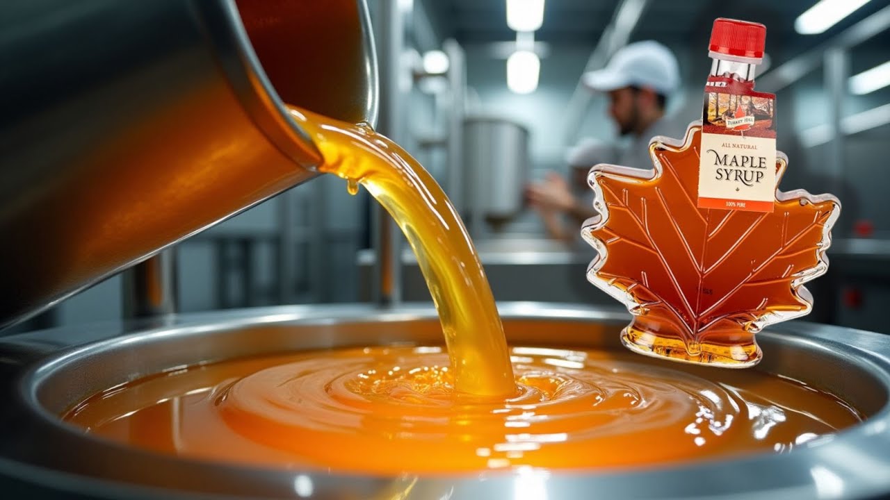 DISCOVER how MAPLE SYRUP is MASS Produced inside a FACTORY! - YouTube