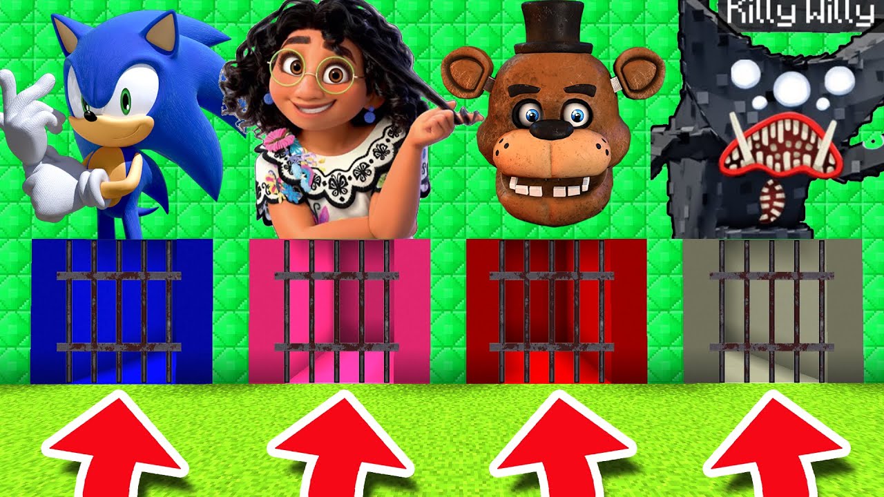 Minecraft PE : DO NOT CHOOSE THE WRONG EMERALD PRISON! (Encanto, FNAF ...