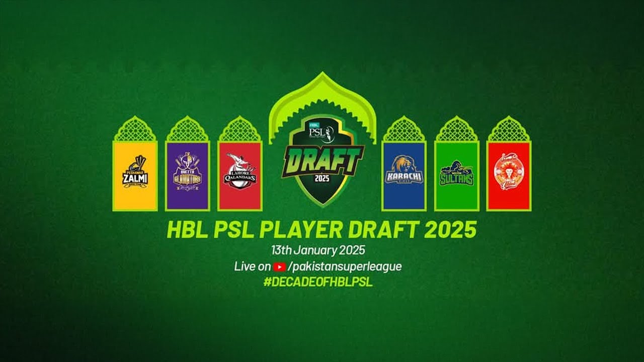 🔴 Live | HBL PSL Player Draft 2025 | #HBLPSLDRAFT | #HBLPSL10 | # ...