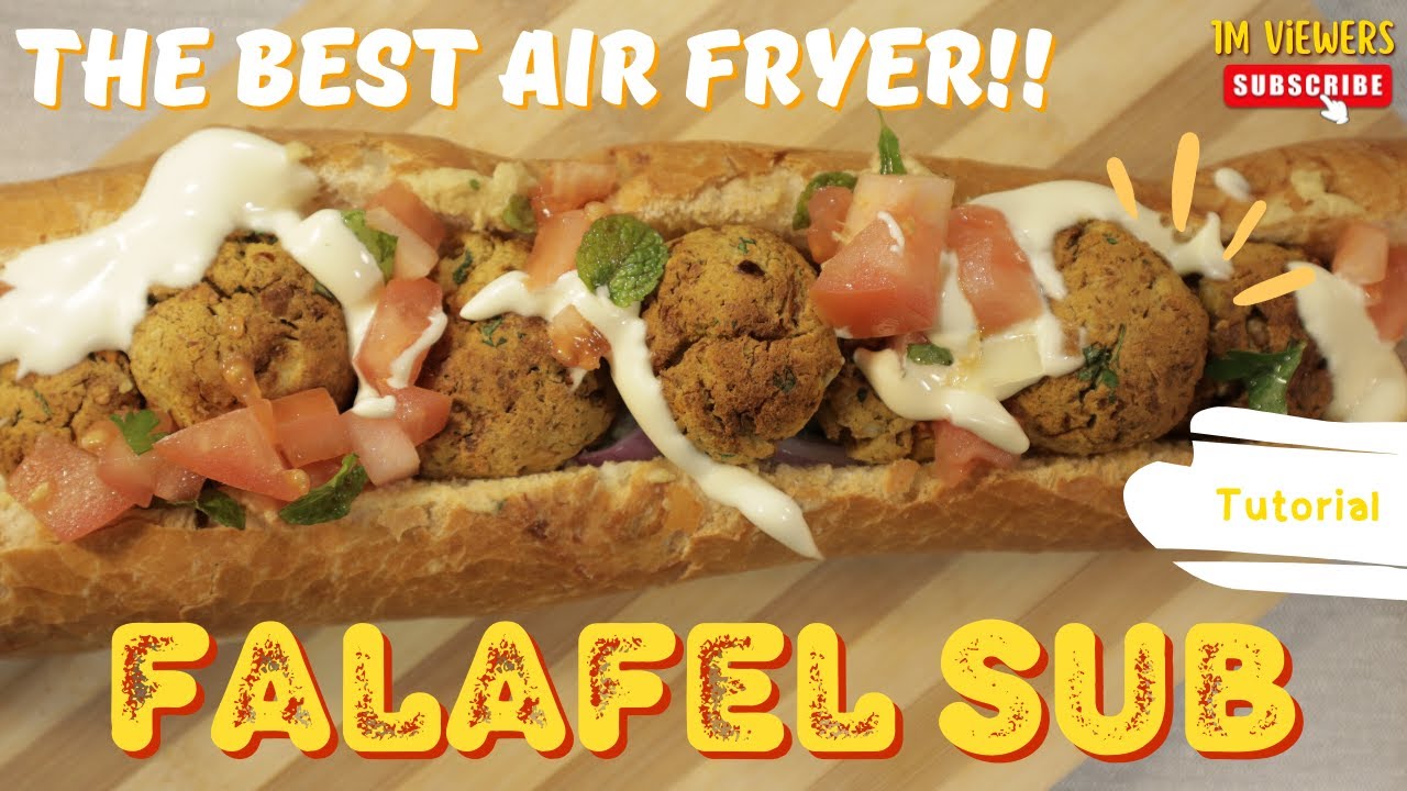How to Make the Best Air Fryer Falafel Sub 😋 Vegan Delight #vegan # ...