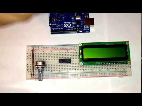 Arduino : shift register expansion io and LCD - YouTube