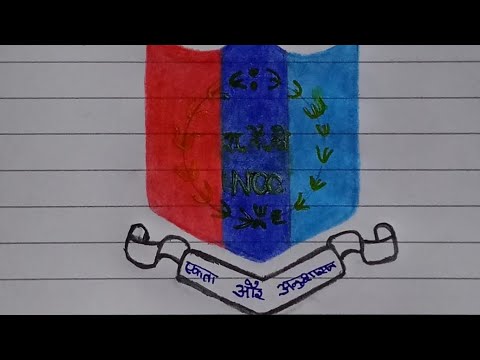 How To Draw NCC Flag/Logo ¦¦ NCC Flag/Logo Drawing - YouTube