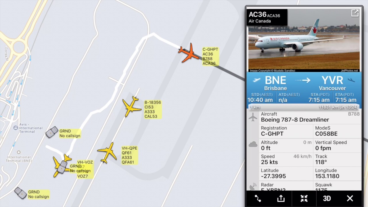 Air Canada AC36 BNE-YVR 28/10/2016 - YouTube