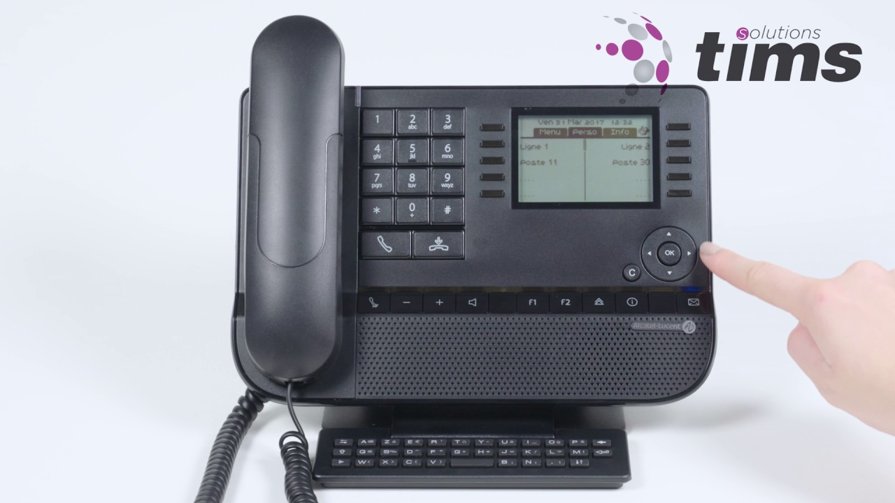 Présentation du poste Alcatel 8039 - YouTube