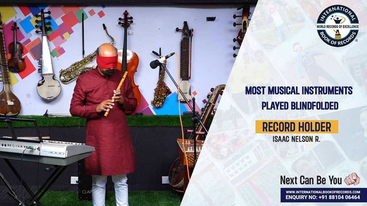 MOST MUSICAL INSTRUMENTS PLAYED BLINDFOLDED - YouTube