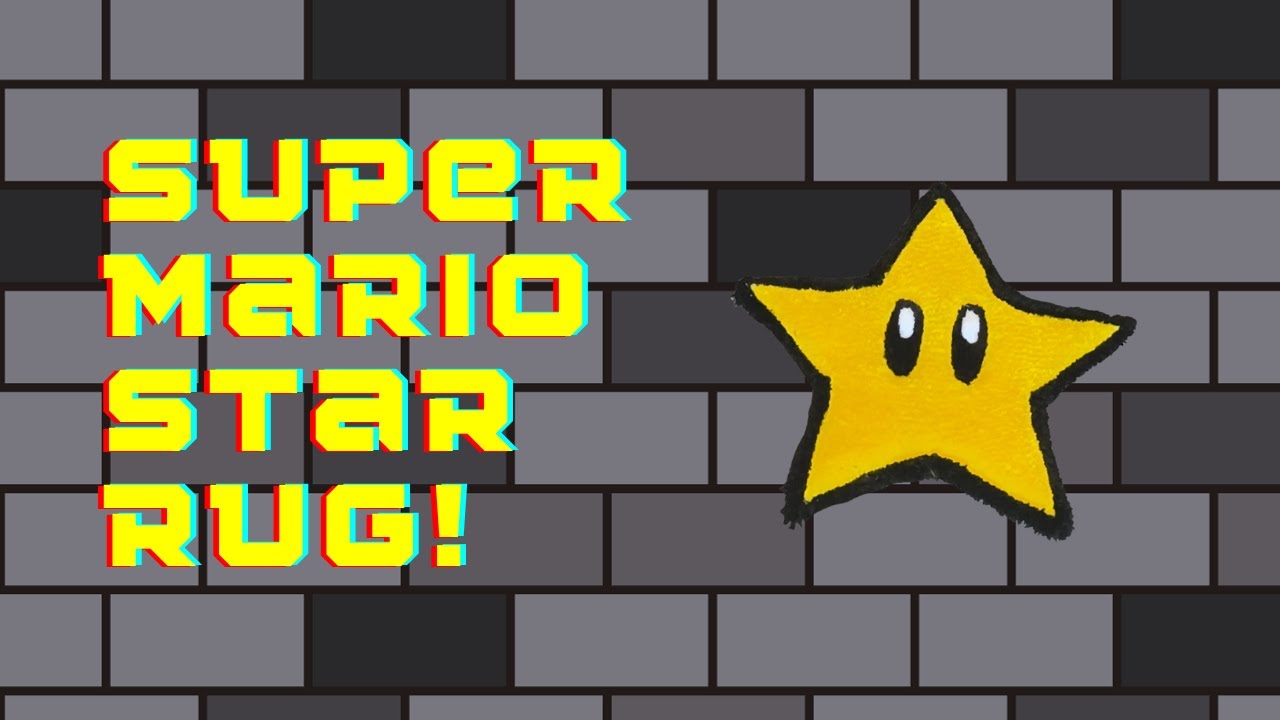 ASMR Rug Tufting | Super Mario Star Rug (Start to Finish) - YouTube