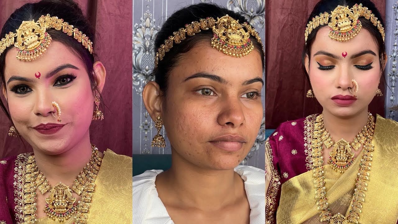 Easy Maharashtrian bridal Makeup look /Step by Step / - YouTube