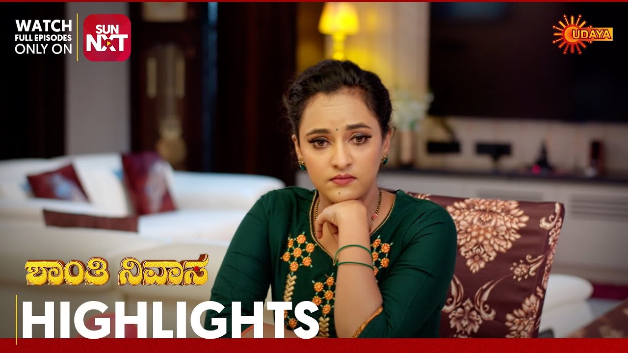 Shanthi Nivasa - Highlights | Full EP free on Sun NXT | 23 Sep 2025 ...