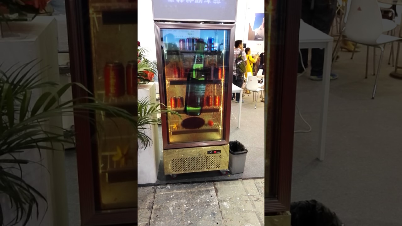 SMART GLASS PROJECTION FOR FRIDGE ADVERTISEMENT, SWITCHABLE GLASS - YouTube