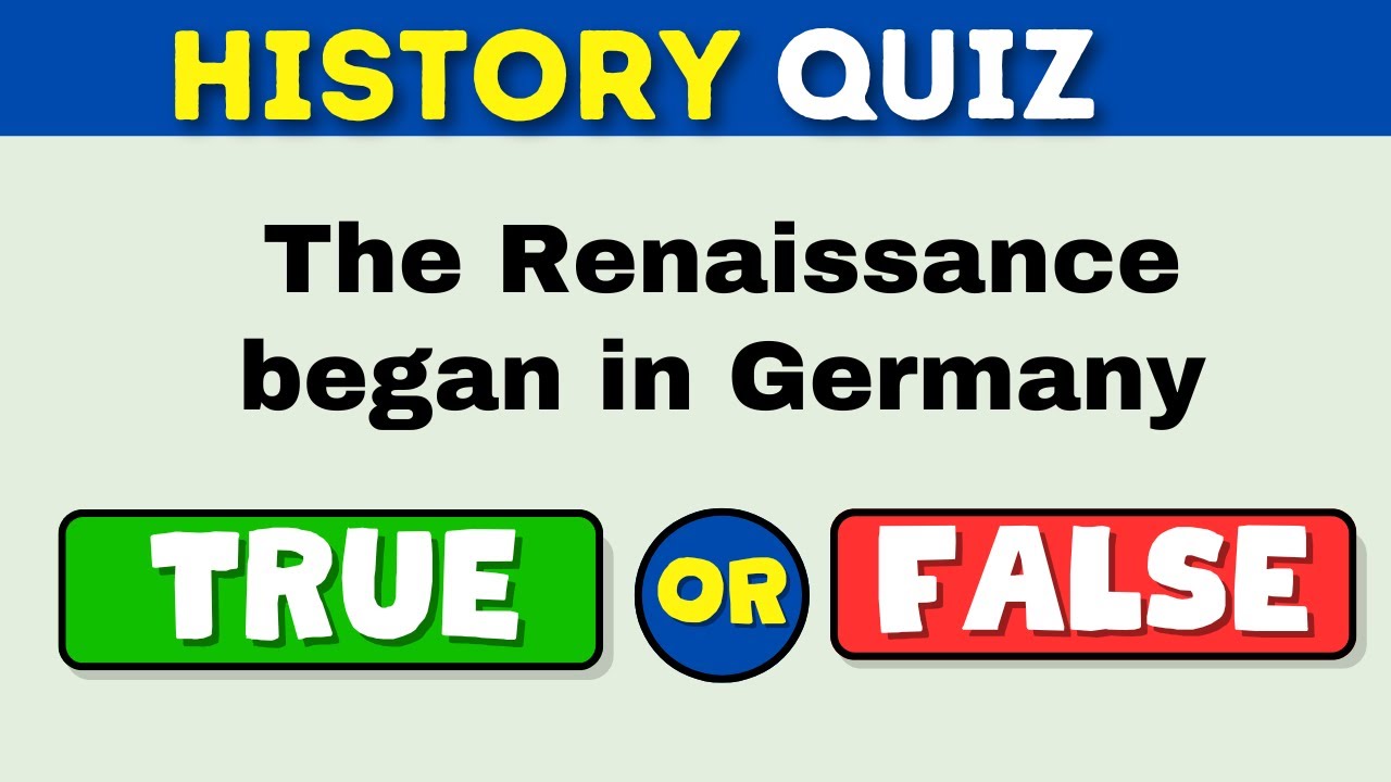 Can You PASS This HISTORY QUIZ?🤓🧠 True or False History Trivia - YouTube