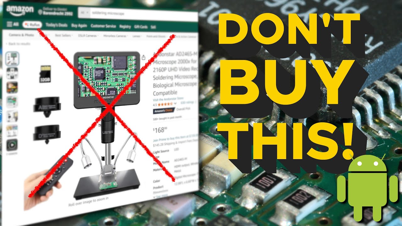 Your Android Phone is a GREAT Soldering Microscope! - YouTube