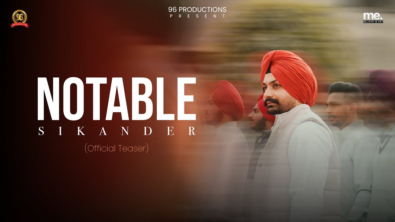 NOTABLE (Official Teaser) | Sikander | Iqbal Sion #notable - YouTube