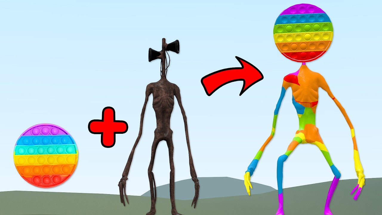 I MADE NEW SIREN POP IT HEAD in Garry's Mod - YouTube