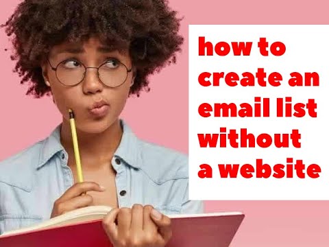 Easiest way to create an email list without a website - YouTube