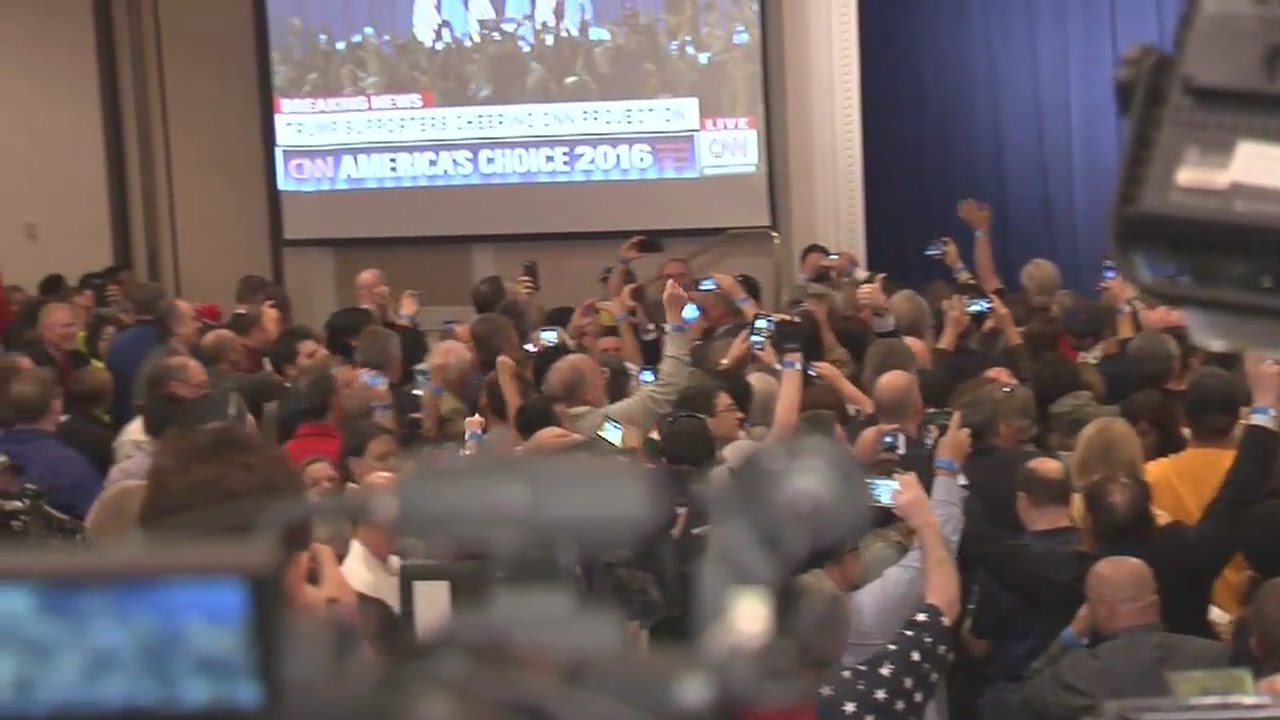 Trump supporters cheer - YouTube