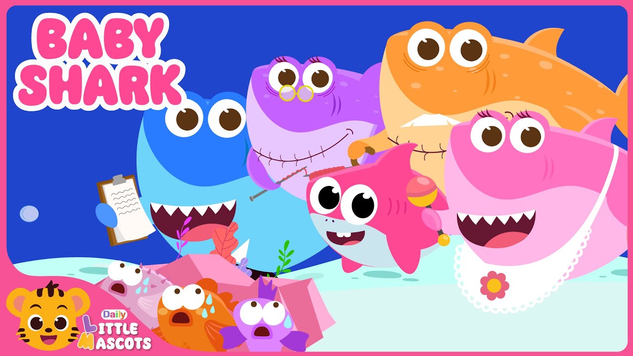 Baby Shark 🦈| Baby Shark Do Do Do | Little Mascots - YouTube