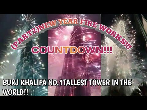 Burj Khalifa Dubai Uae firework Countdown Year 2020 Tallest Tower In ...