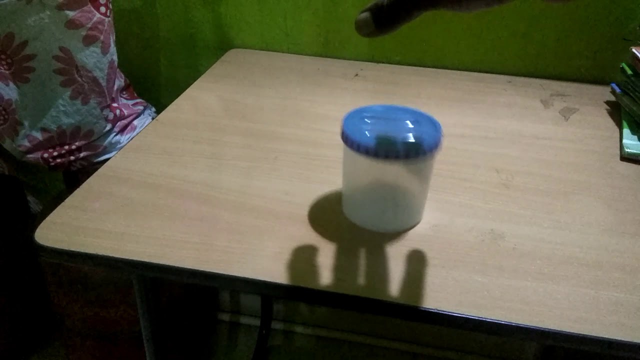 plastic container falling table - YouTube