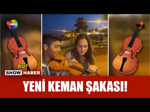 Canan Anderson'dan çocuklara keman şakası