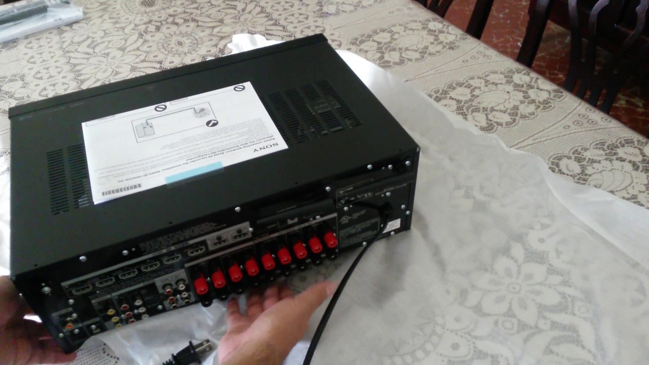Unboxing Sony AVR Receiver STR DN1080 - YouTube