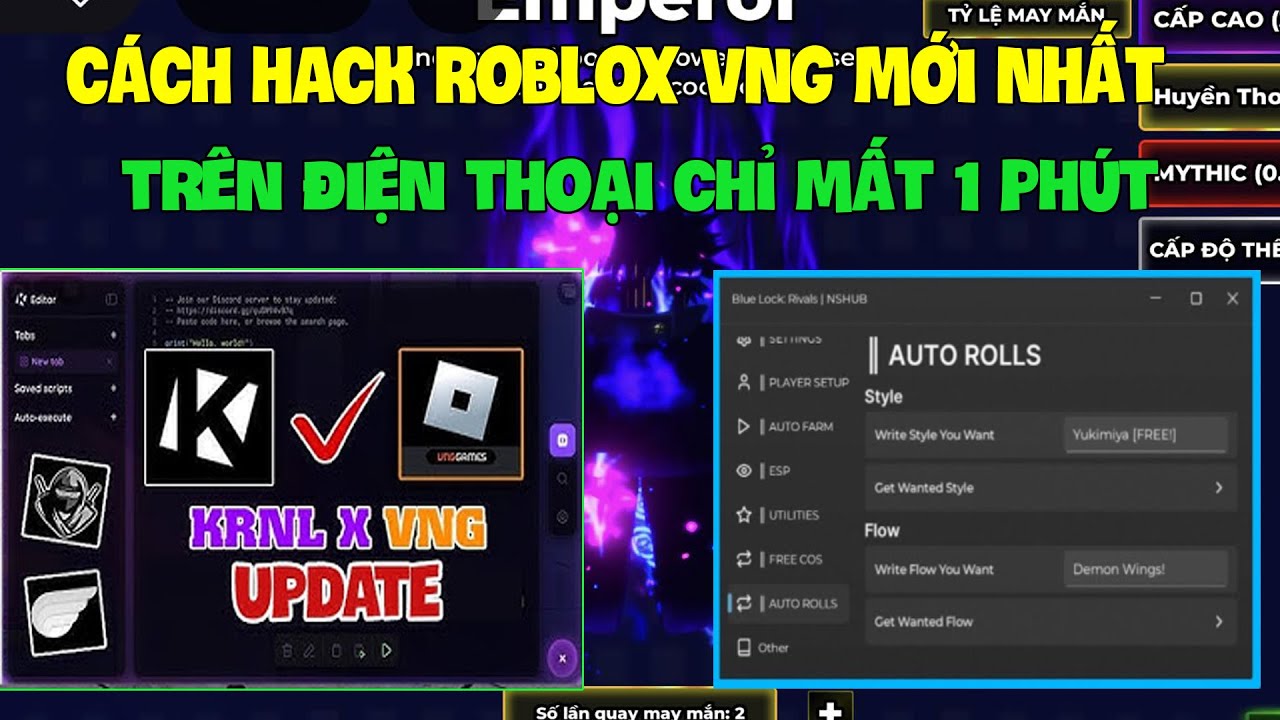 Cách Hack Roblox VNG Blue Lock Rivals, Dead Rail Và Blox Fruit Trên Đt ...