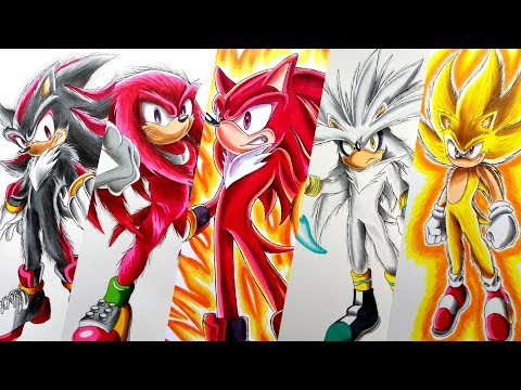 Drawing Sonic Characters - Compilation 15