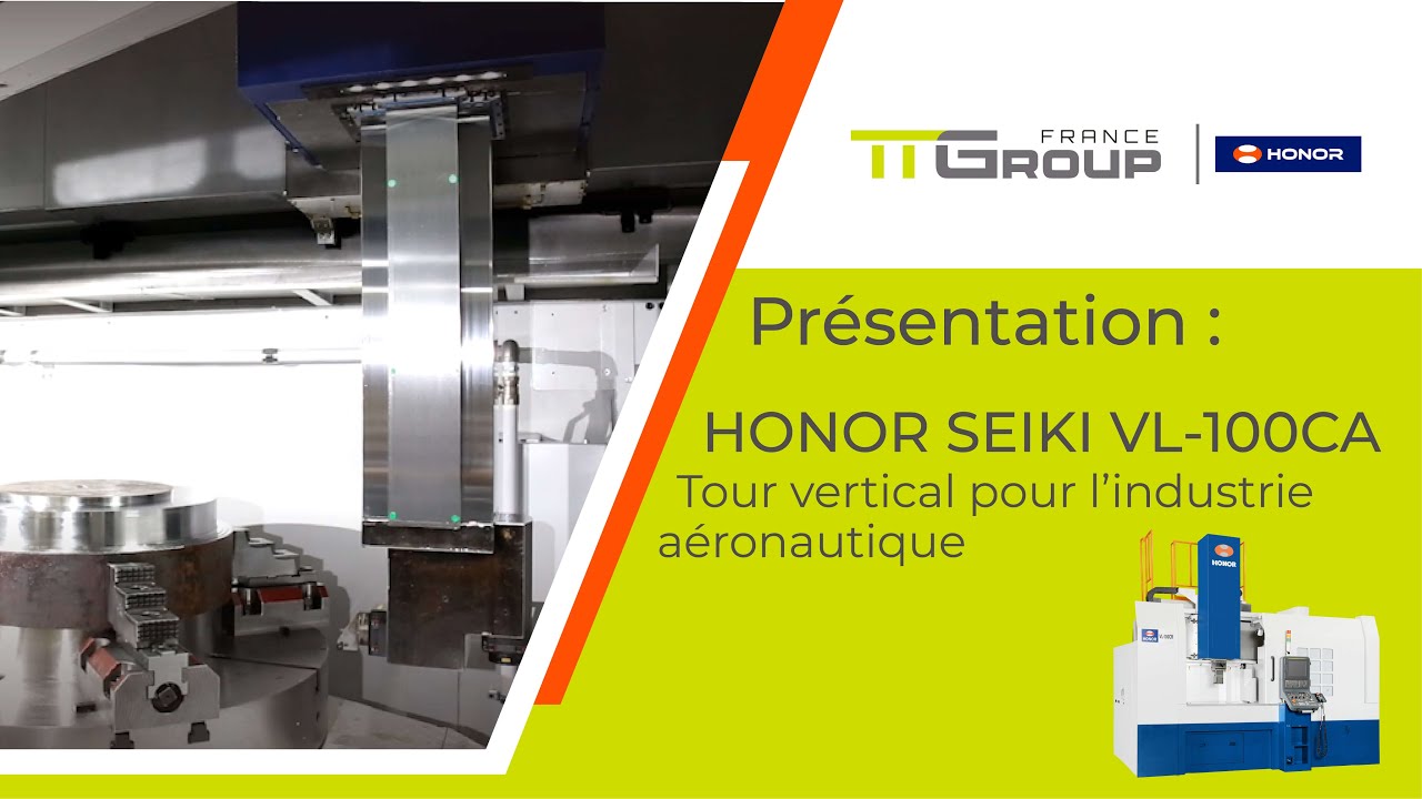 Tour vertical Honor Seiki VL-100CA pour l'industrie aéronautique - YouTube