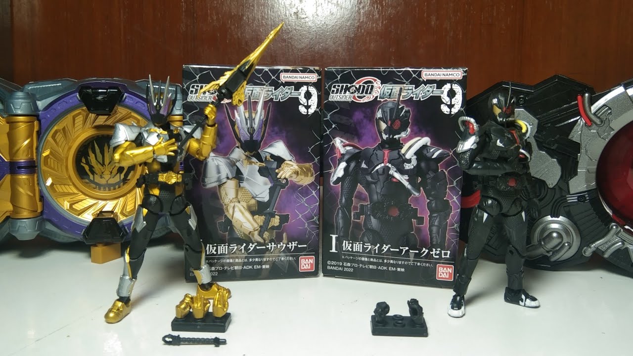 รีวิว SHODO-Oชุดที่-9 kamen rider thouser เเละ kamen rider ark zero # ...