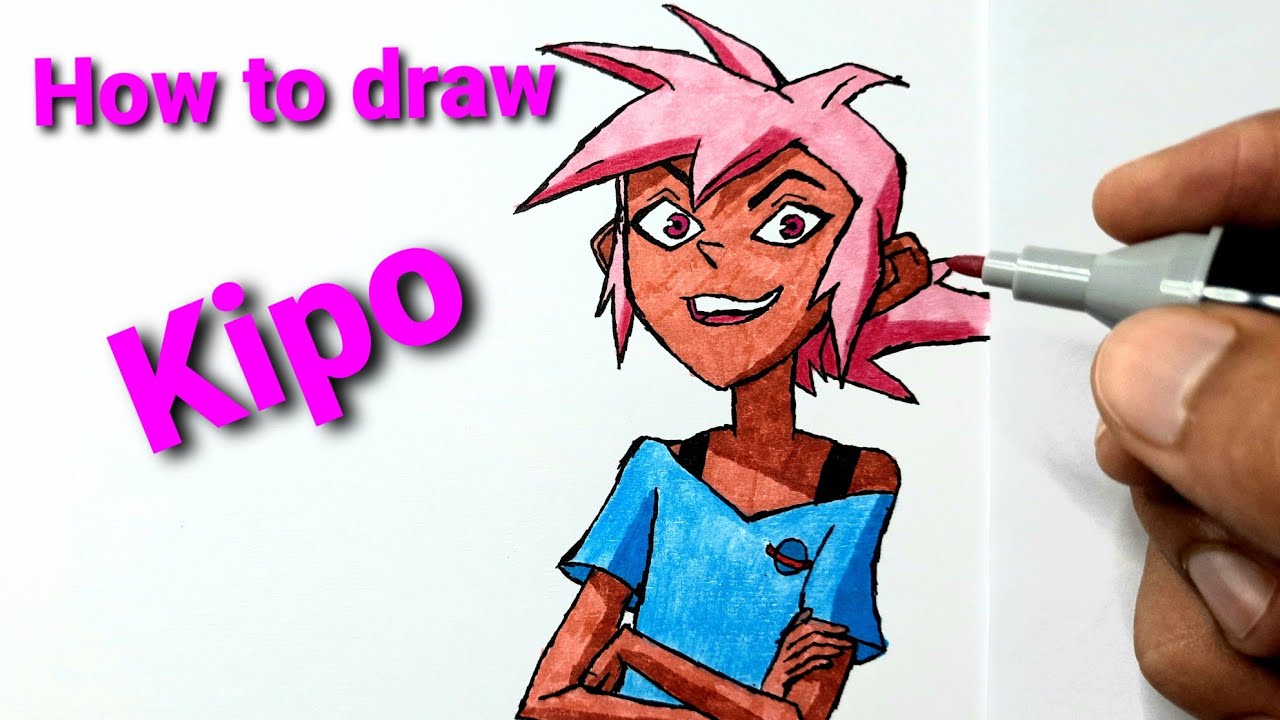 How to draw Kipo - Kipo And The Age Of Wonderbeasts | Draw cute ...