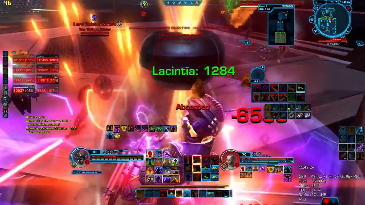 GAMING: SWTOR - FURY MARAUDER - LEVEL 70 - PVP - YouTube