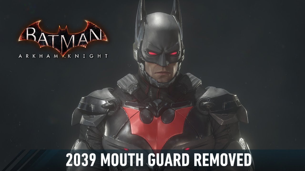 MATERIAL; Batman; Arkham Knight; 2039 Mouth Guard Removed - YouTube