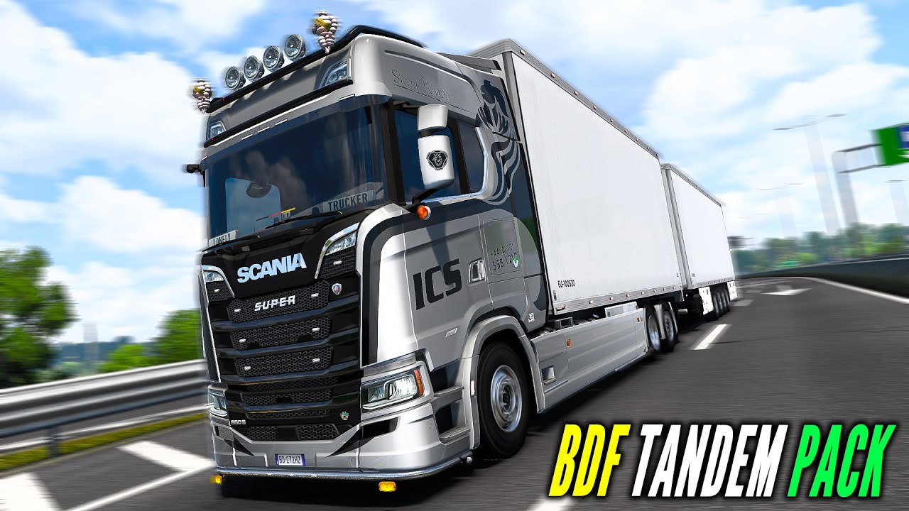 BDF Tandem Truck Pack Mod For ETS2 1.50 | ETS2 MODS - YouTube