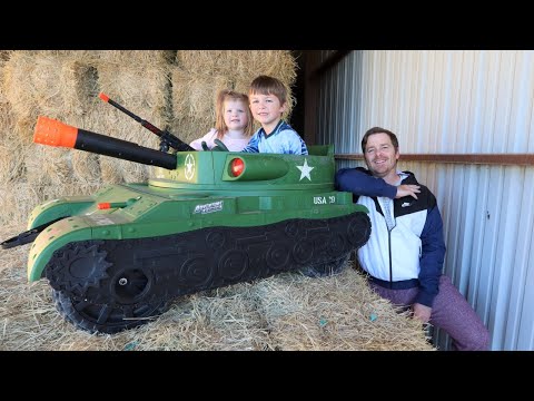 What should we build for kids ride on tank - YouTube