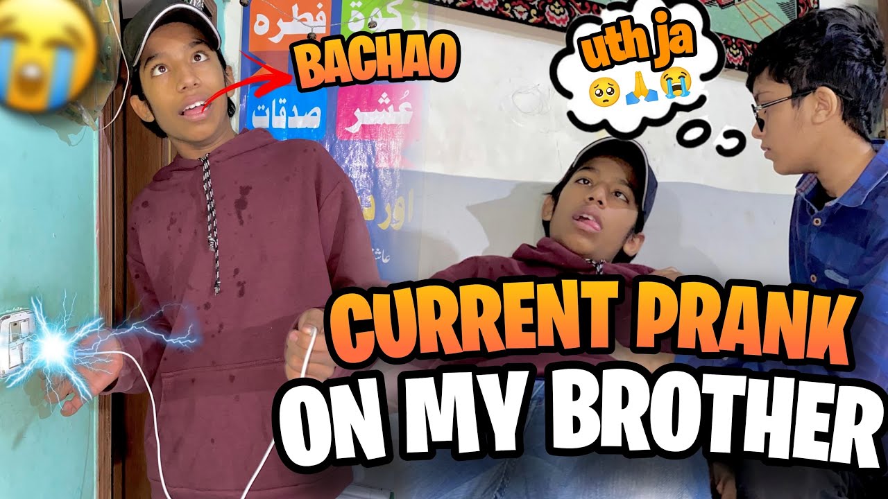 Current prank on my brother | prank gone wrong 😑 😂😱 - YouTube