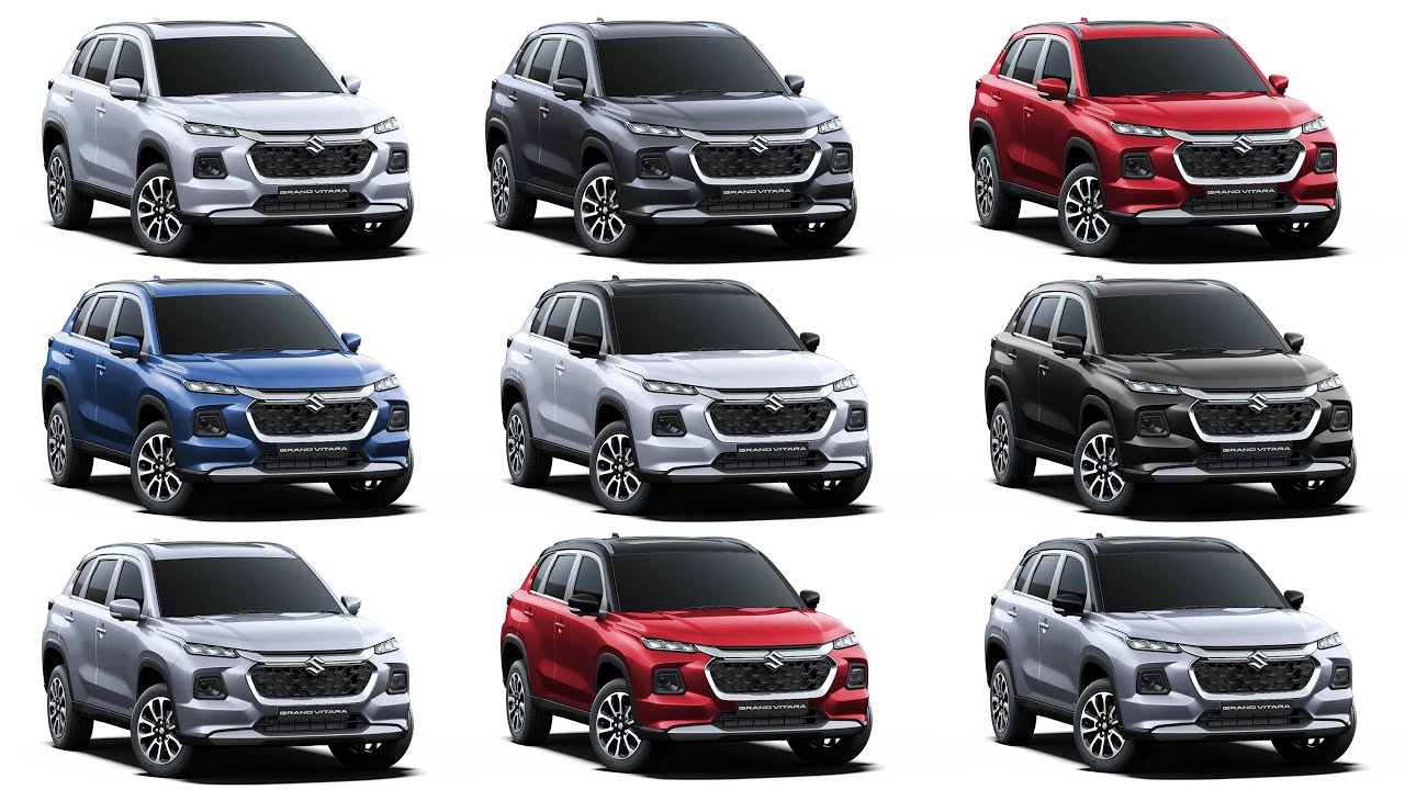 Maruti Suzuki Grand Vitara Colour Choices Availble - YouTube
