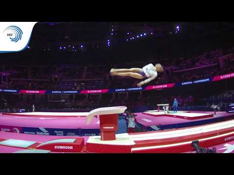Alessia GRESSER (SUI) - 2018 Artistic Gymnastics Europeans, junior qualification vault